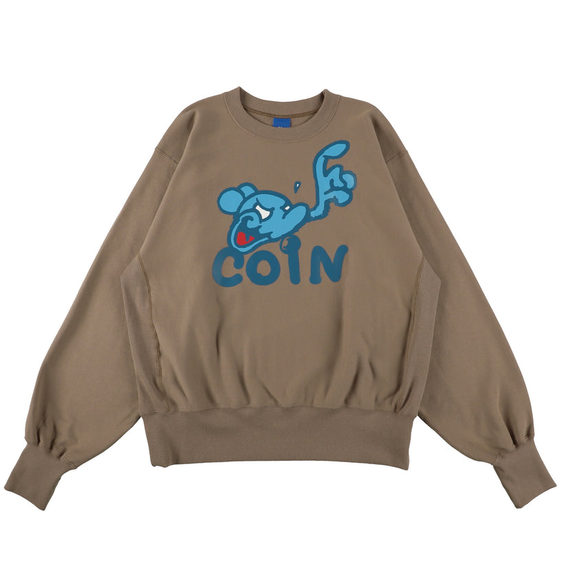Mr.Shirai Coin SWEAT / Brown – COIN PARKING DELIVERY